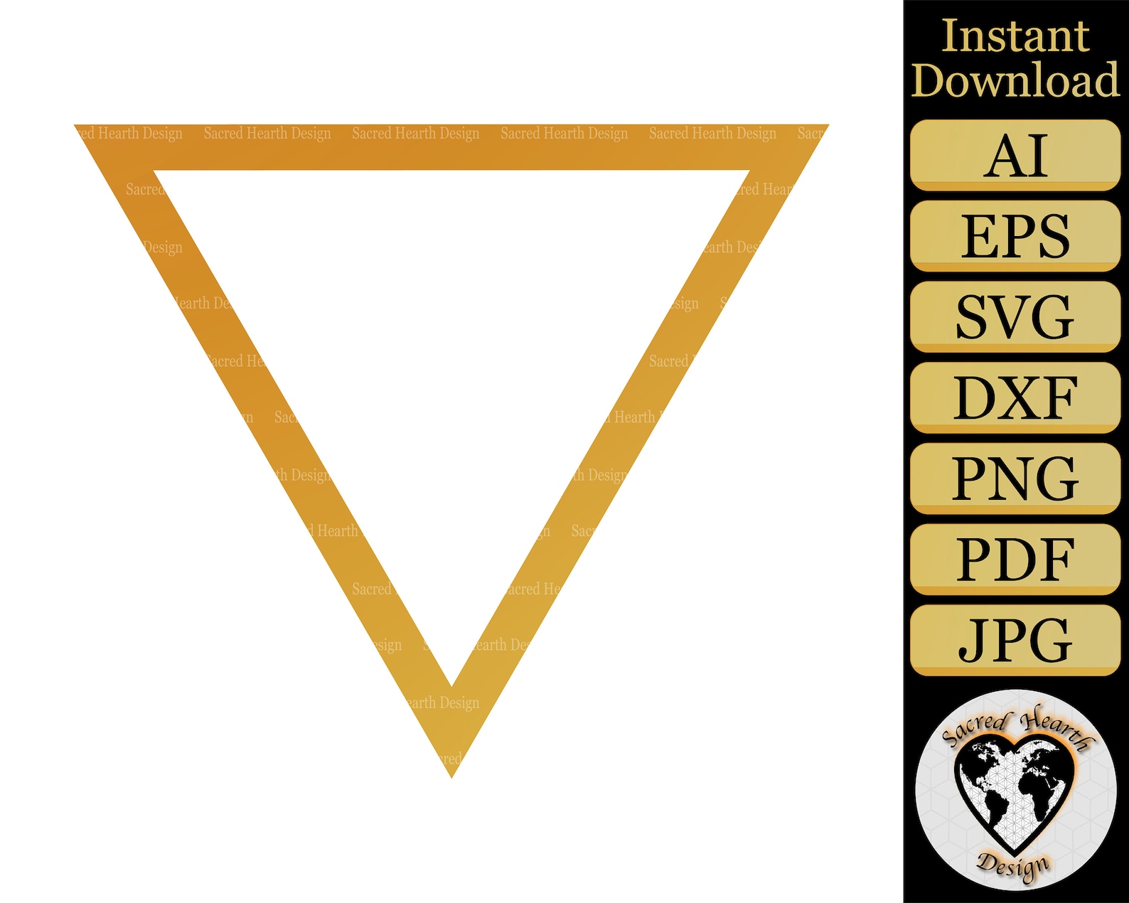 Símbolo de agua SVG / Alquimia svg / geometría sagrada svg / - Etsy España