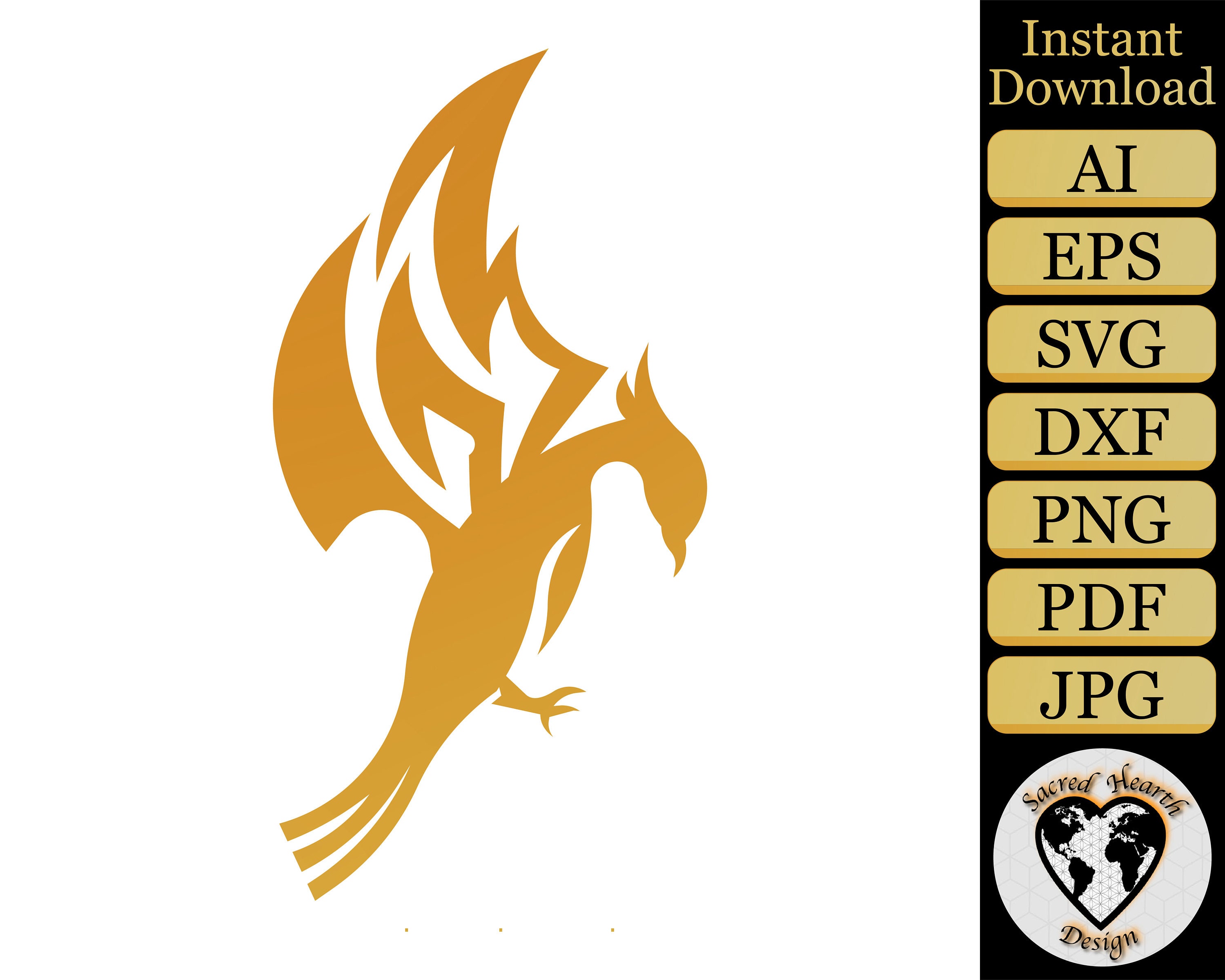 Phoenix SVG / Phoenix PNG / Phoenix Clipart / Phoenix Dxf / - Etsy Hong ...
