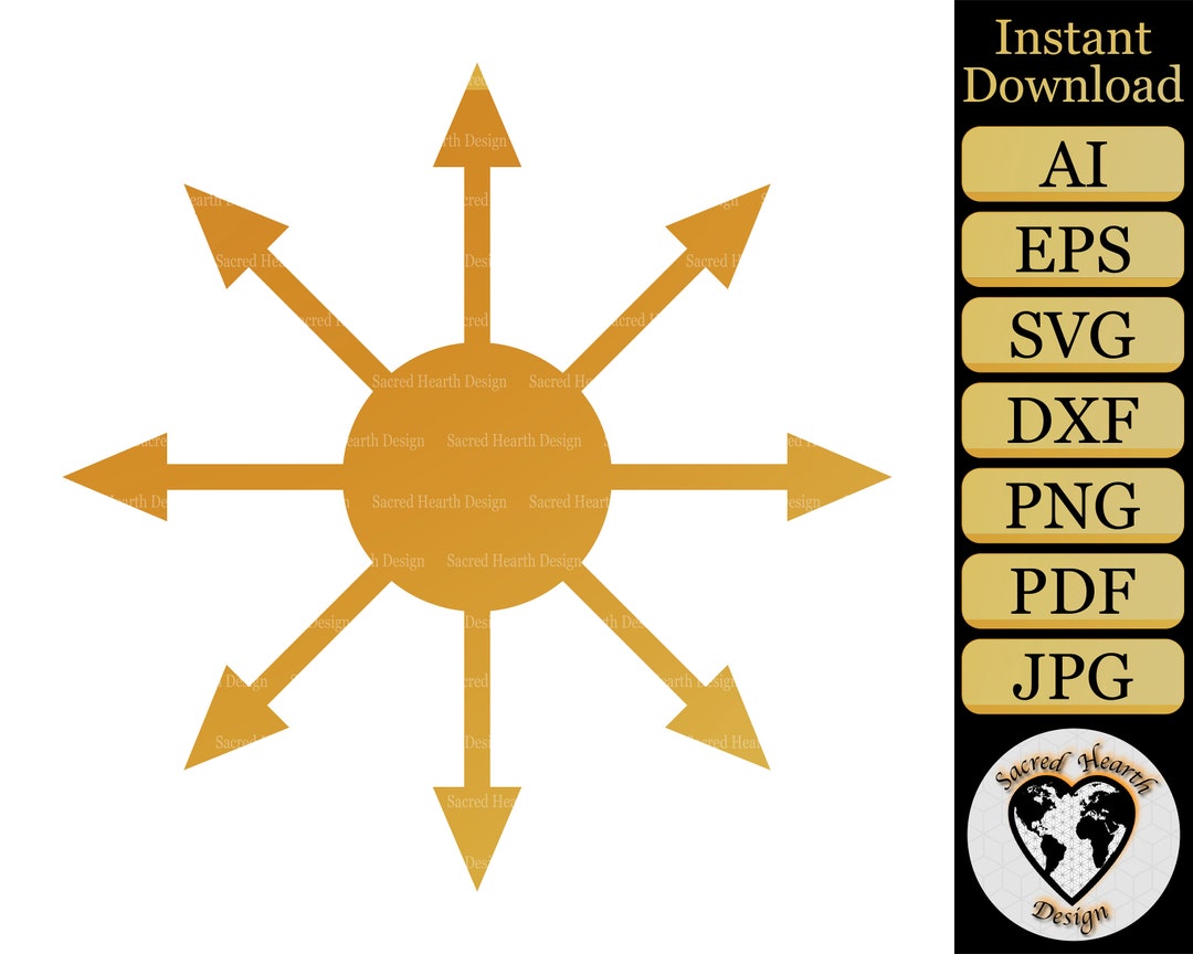 Chaos Star SVG / Magic Clipart / Mystical Svg / Spiritual Svg / Occult ...