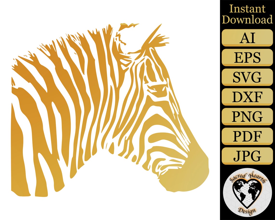 Zebra Face SVG / Zebra SVG / Zebra Clipart / Animal SVG / | Etsy