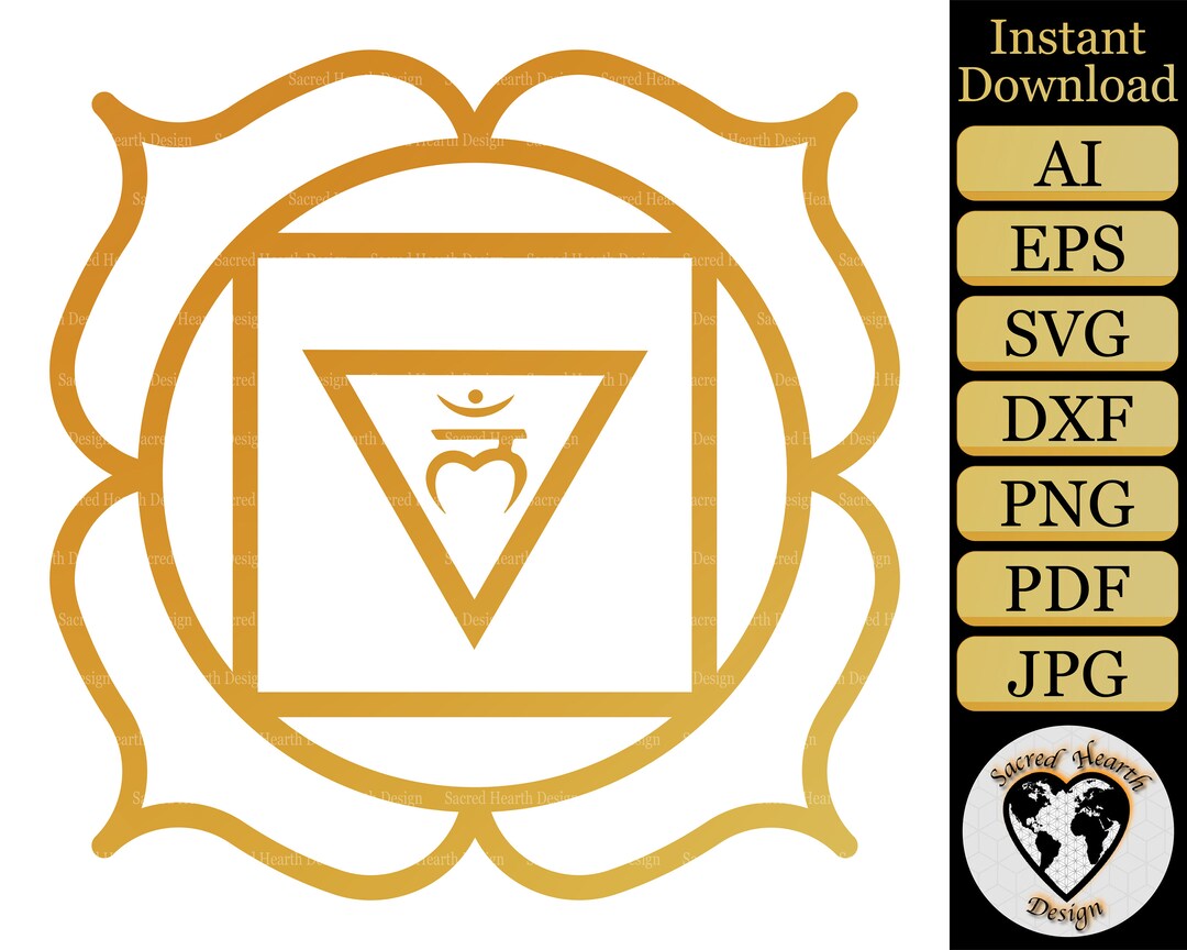 Root Chakra SVG / Muladhara Svg / Chakra Svg / Yoga Svg / Meditation ...
