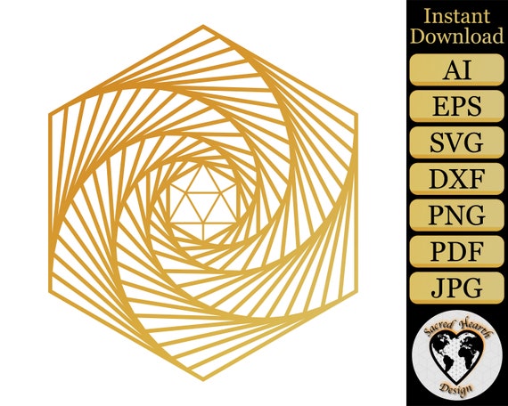 Geometric Vortex Clip Art / Geometry vector art / Logo clip | Etsy