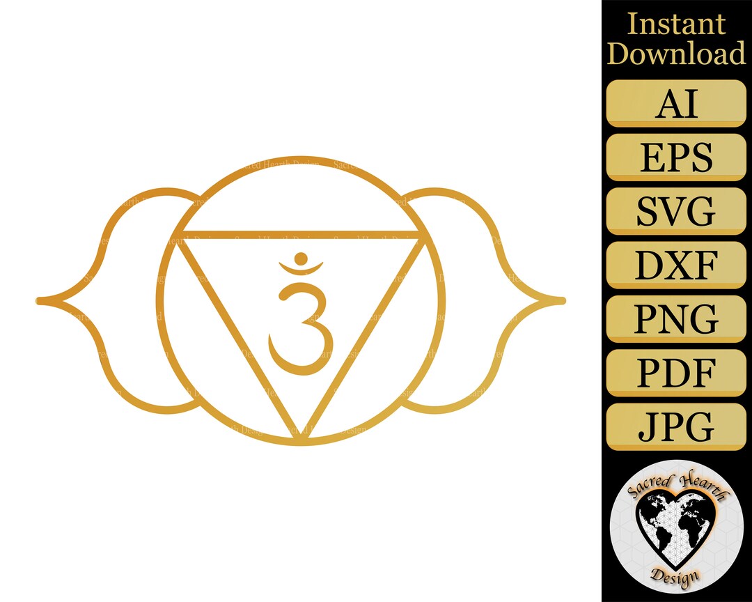 Third Eye Chakra SVG / Ajna SVG / Sacred Geometry Svg / Chakra Svg ...