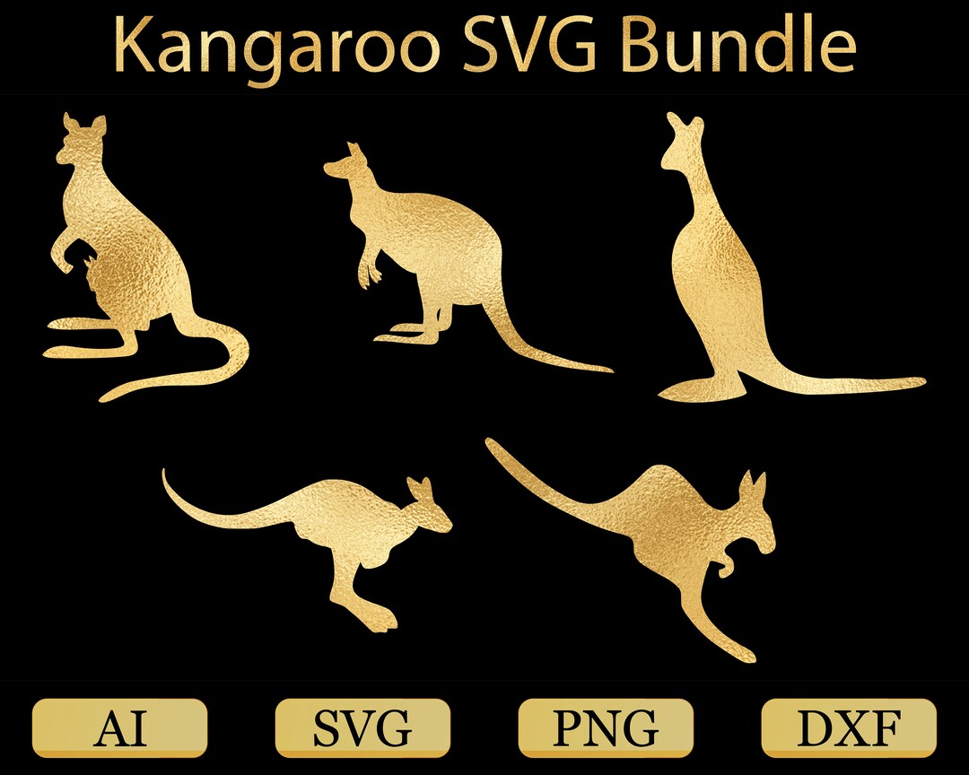 Kangaroo SVG Bundle / Kangaroo Vector / Kangaroo Png / Australia Svg ...