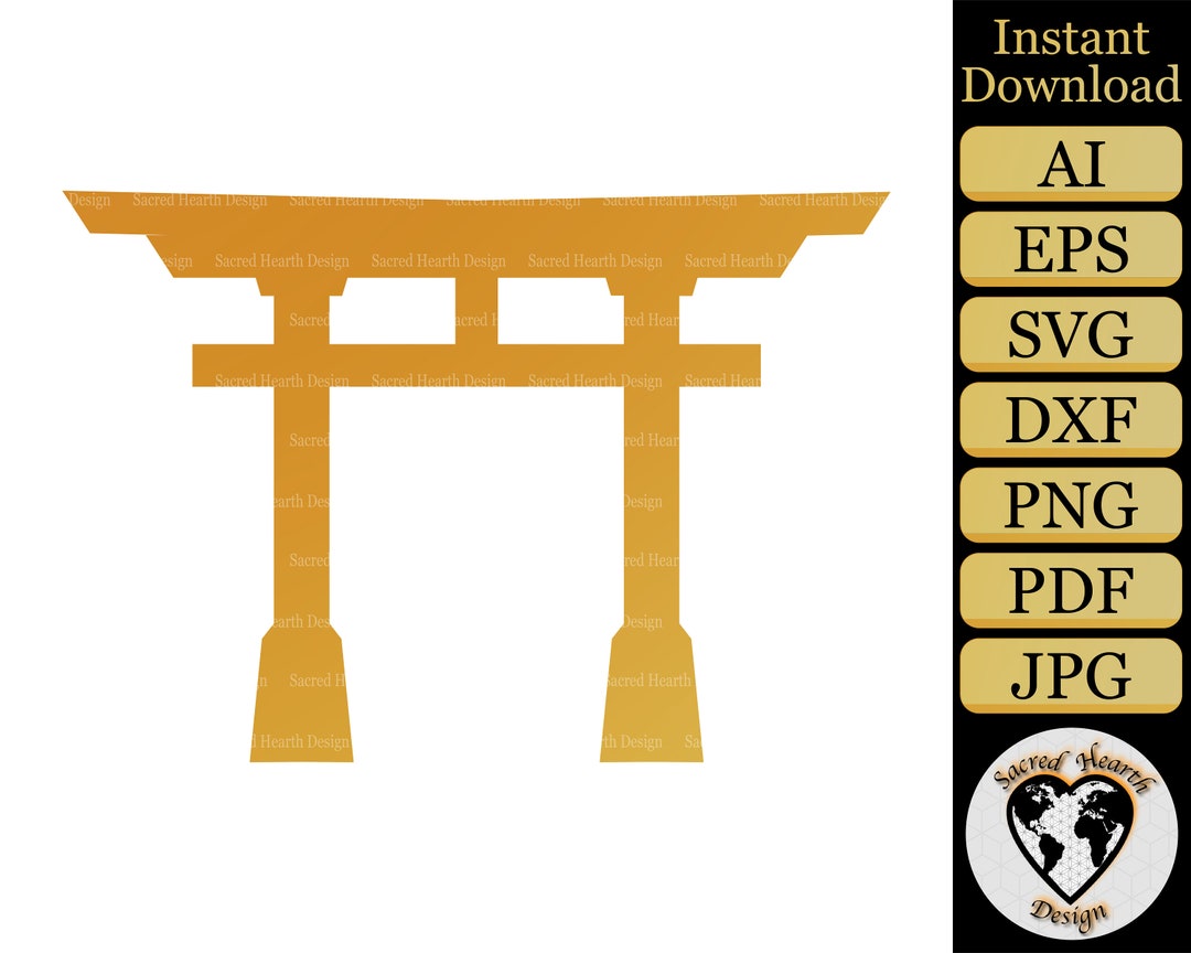 Torii Gate SVG / Spiritual SVG / Japanese gate svg / asian gate svg ...