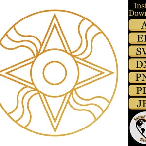 Seal of Shamash SVG / Egypt SVG / Ancient Egypt SVG / Egyptian Svg ...