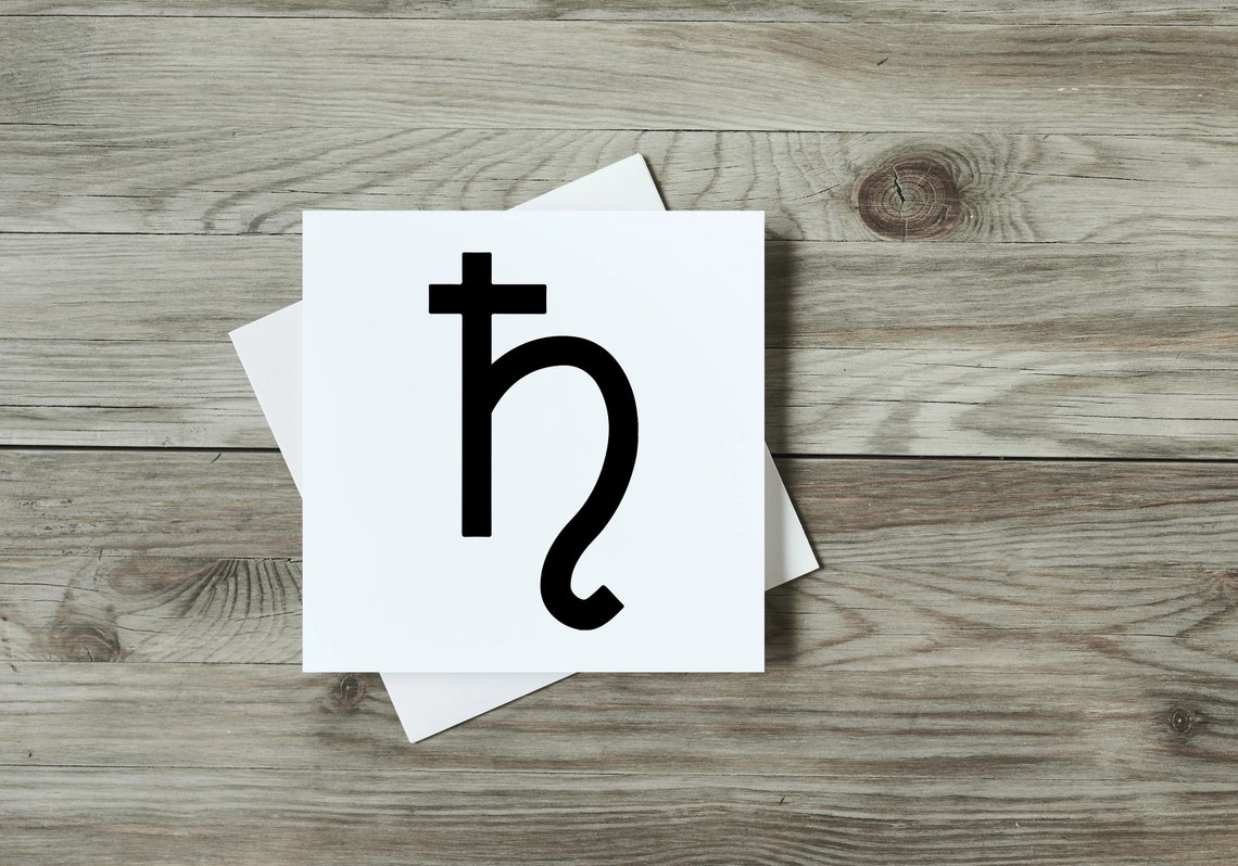 Saturn Alchemy Symbol / Astrology Symbol / Occult / Alchemy - Etsy