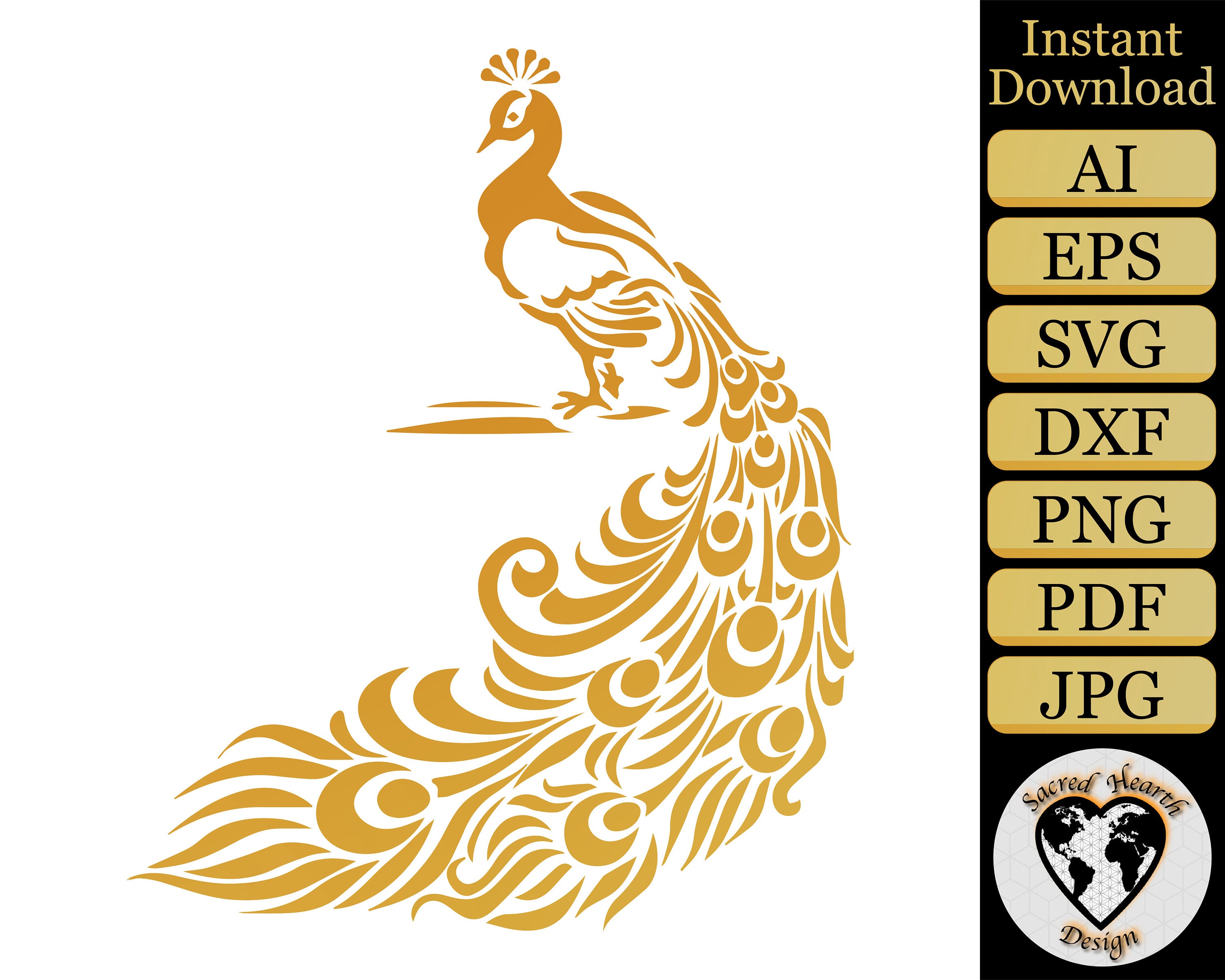 Peacock SVG / Peacock PNG / Peacock Clipart / Peacock Clip art | Etsy