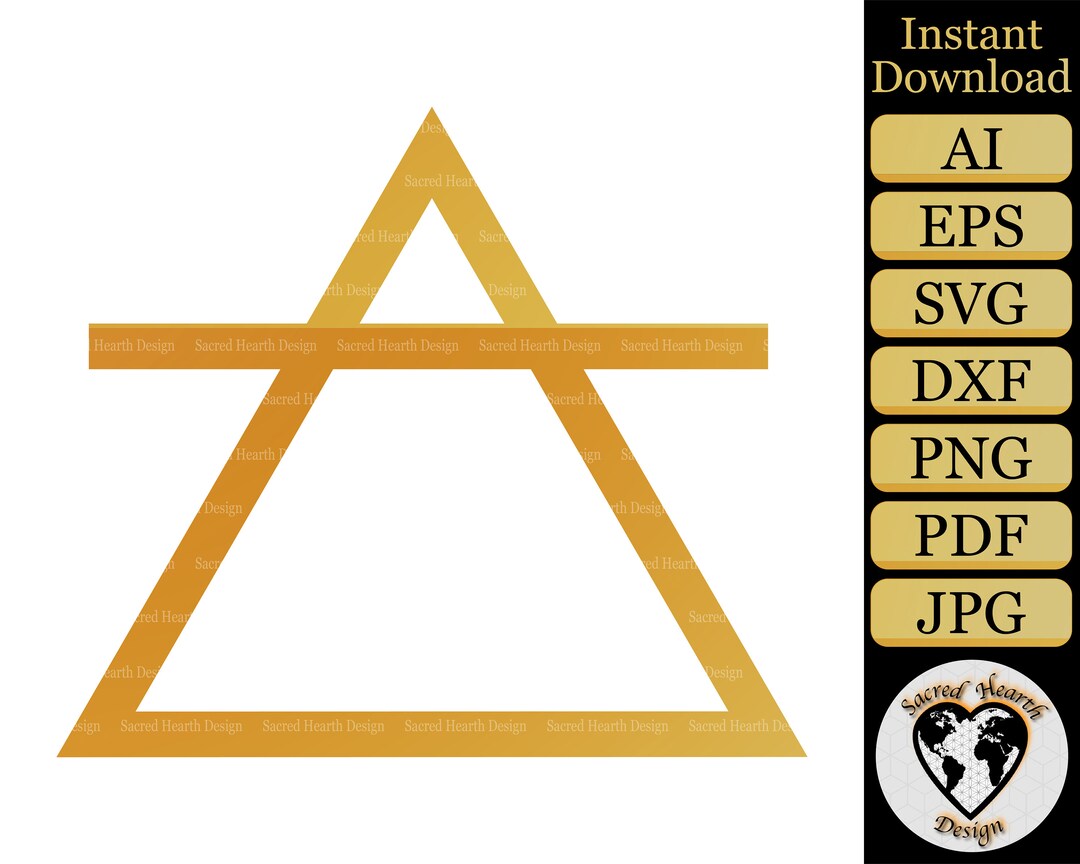 Air Symbol SVG / Alchemy Svg / Sacred Geometry Svg / Alchemy Symbol Svg ...