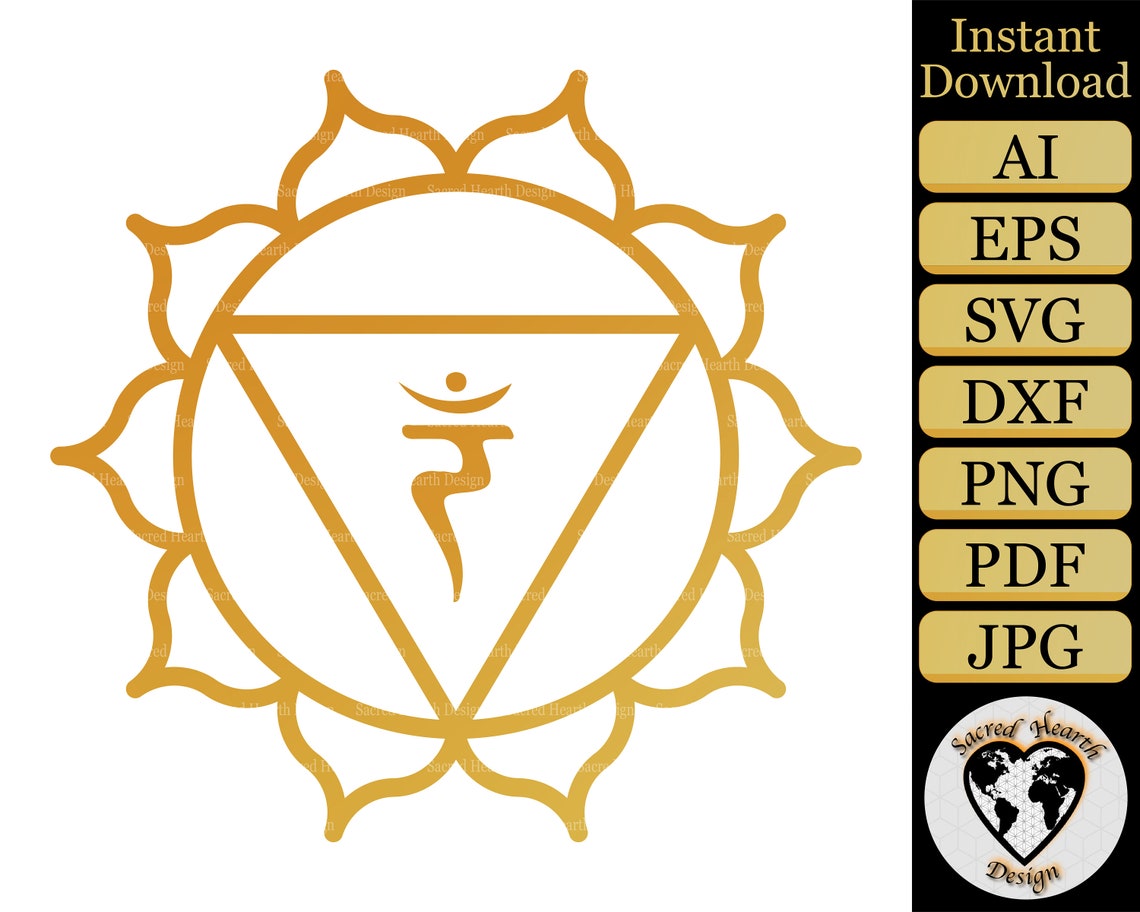 Solar Plexus Chakra SVG / Manipura Svg / Sacred Geometry Svg / - Etsy