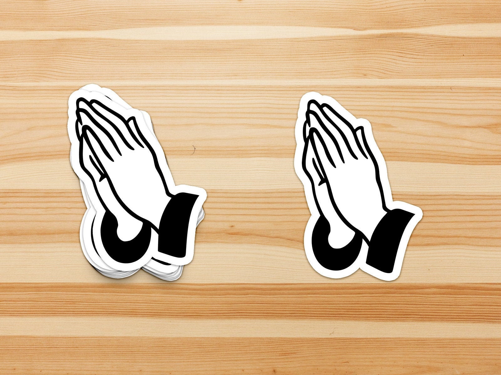 Praying Hands Sticker / Christian Stickers / Prayer stickers / | Etsy