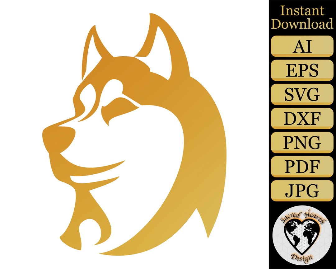 Husky SVG / Husky PNG / Husky DXF / Husky Clipart / Dog Svg / Dog Png ...