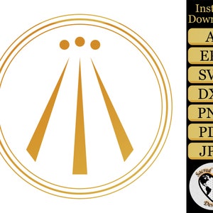 Awen SVG Schnittdatei / Awen Symbol svg / keltisches Symbol svg ...