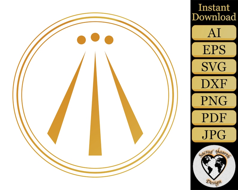Awen SVG Cut File / Awen Symbol Svg / Celtic Symbol Svg / - Etsy