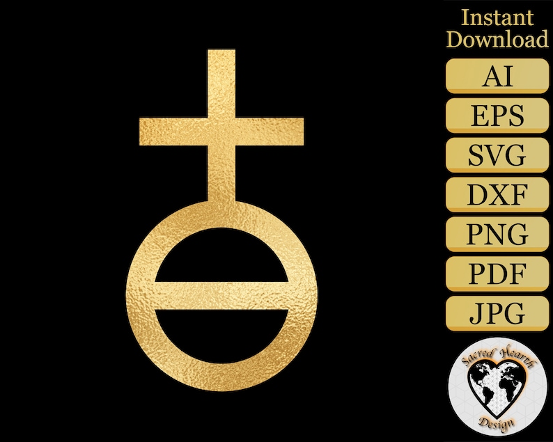 Cinnabar Alchemy Symbol / Apothecary / Occult / Alchemy - Etsy