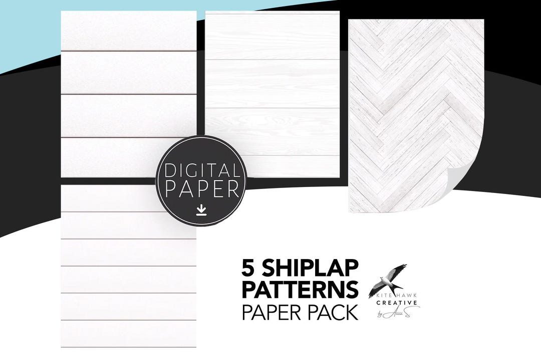 Shiplap Digital Paper, Farmhouse Wood Textures (digital Download) - Etsy
