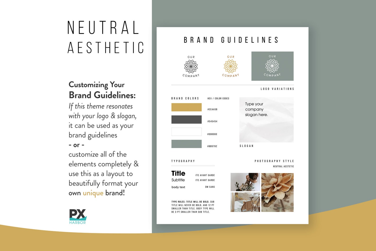 Brand Kit Guideline Neutral Aesthetic, Edit in Canva. Use This as a ...