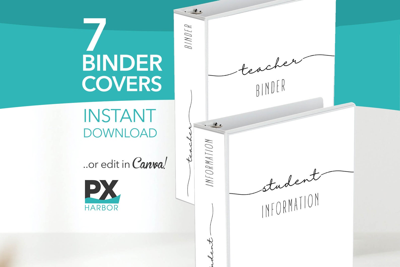 Editable Classroom Binder Covers, Script Font, Teacher Organization ...
