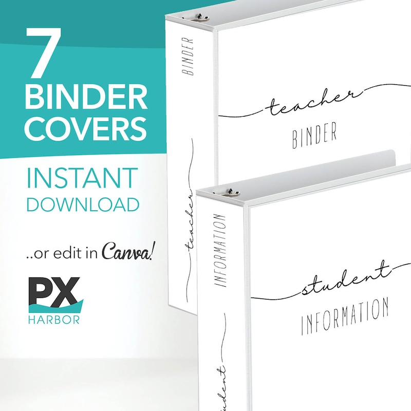 Binder Covers Printable - Etsy