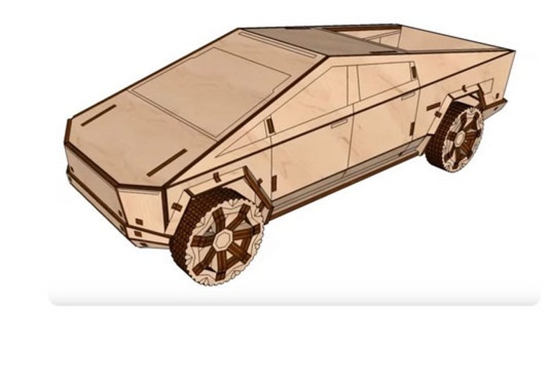 Tesla Cybertruck Template DXF File Etsy