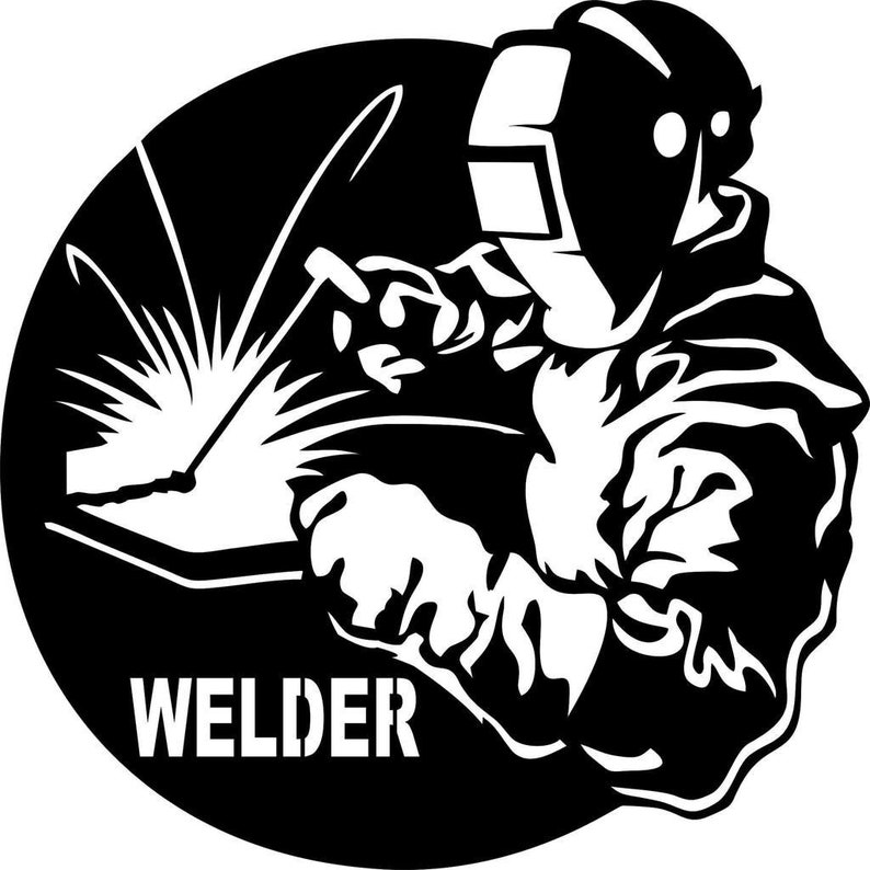 Welder Clock DXF File | Etsy