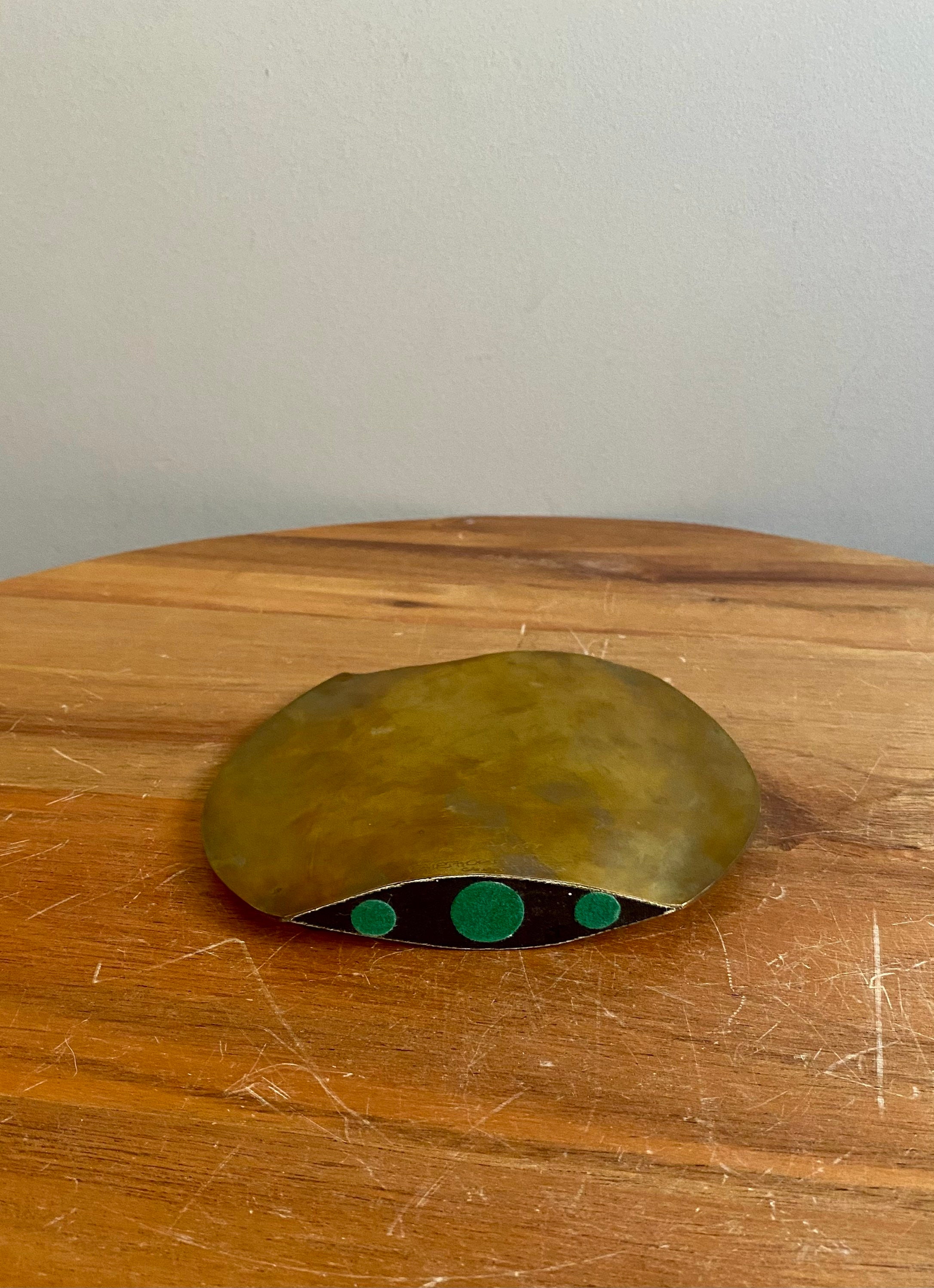 Vintage Fairthorne Studios Small Brass Vase // Hammered Brass Beautiful ...