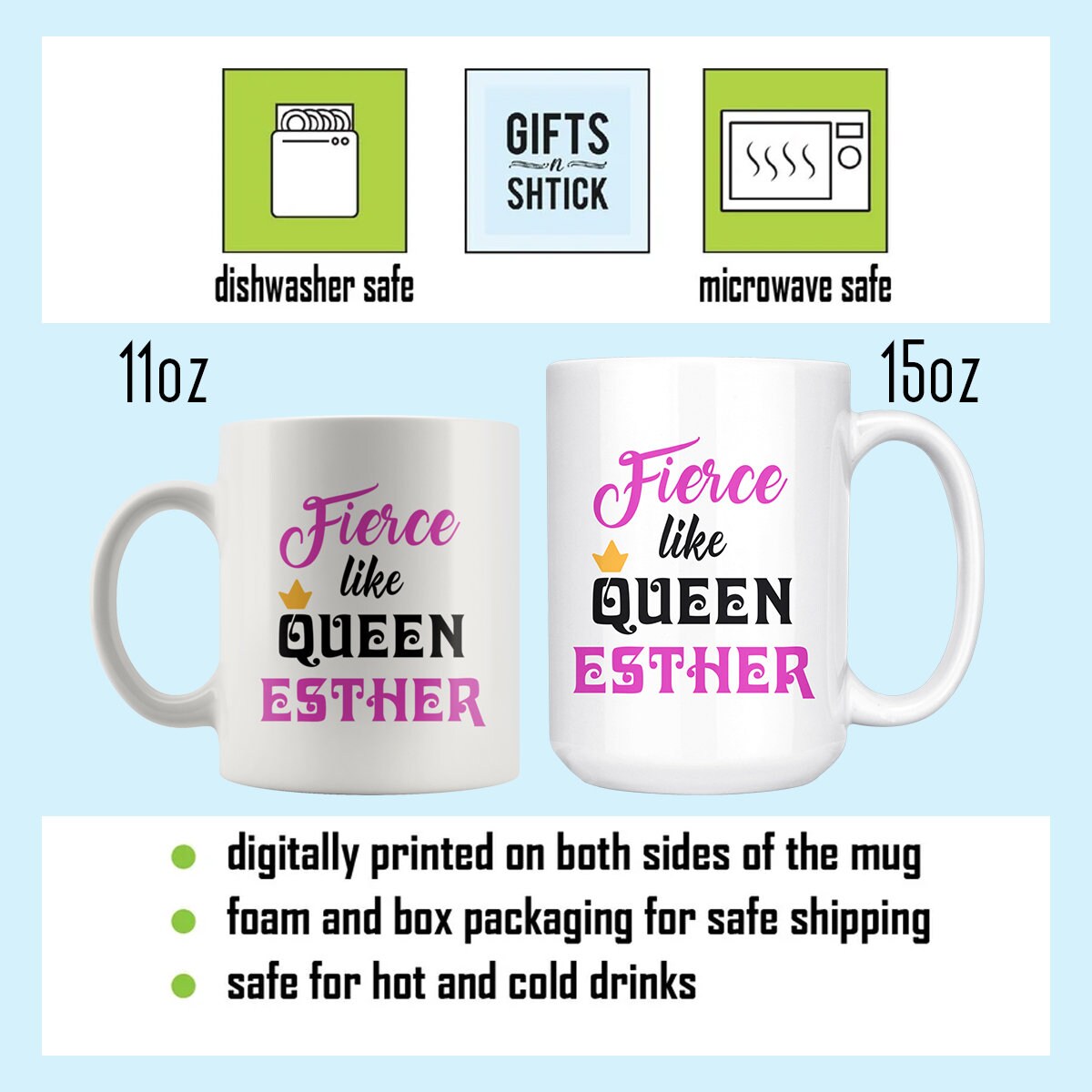 Best Dod Uncle Ever Mug With Hebrew, Jewish Uncle Gift, Dishwasher and ...