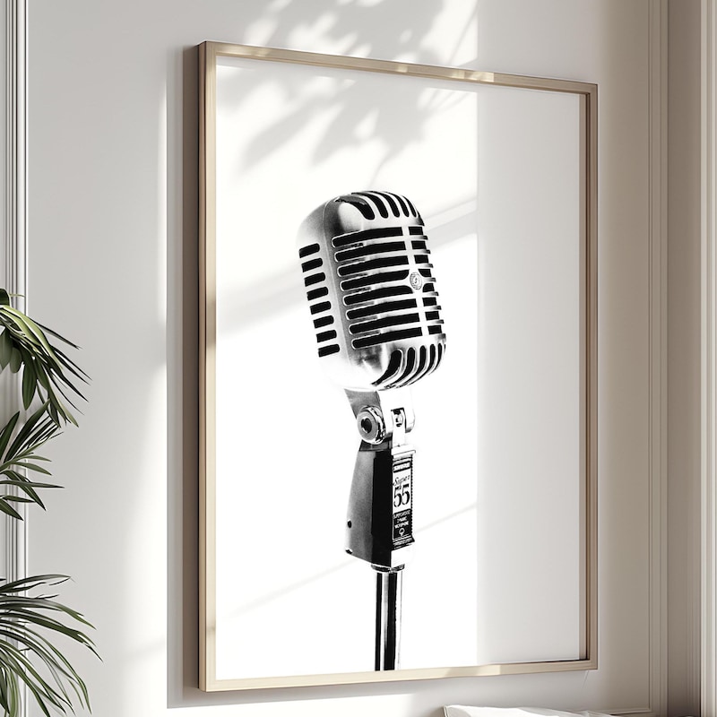 Microphone Art - Etsy