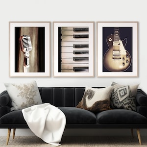 Music Prints | Set of 3, Printable Music Art, Music Photography ...