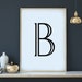 Printable Letter B Letter Art Print B Initial Digital Wall Poster ...