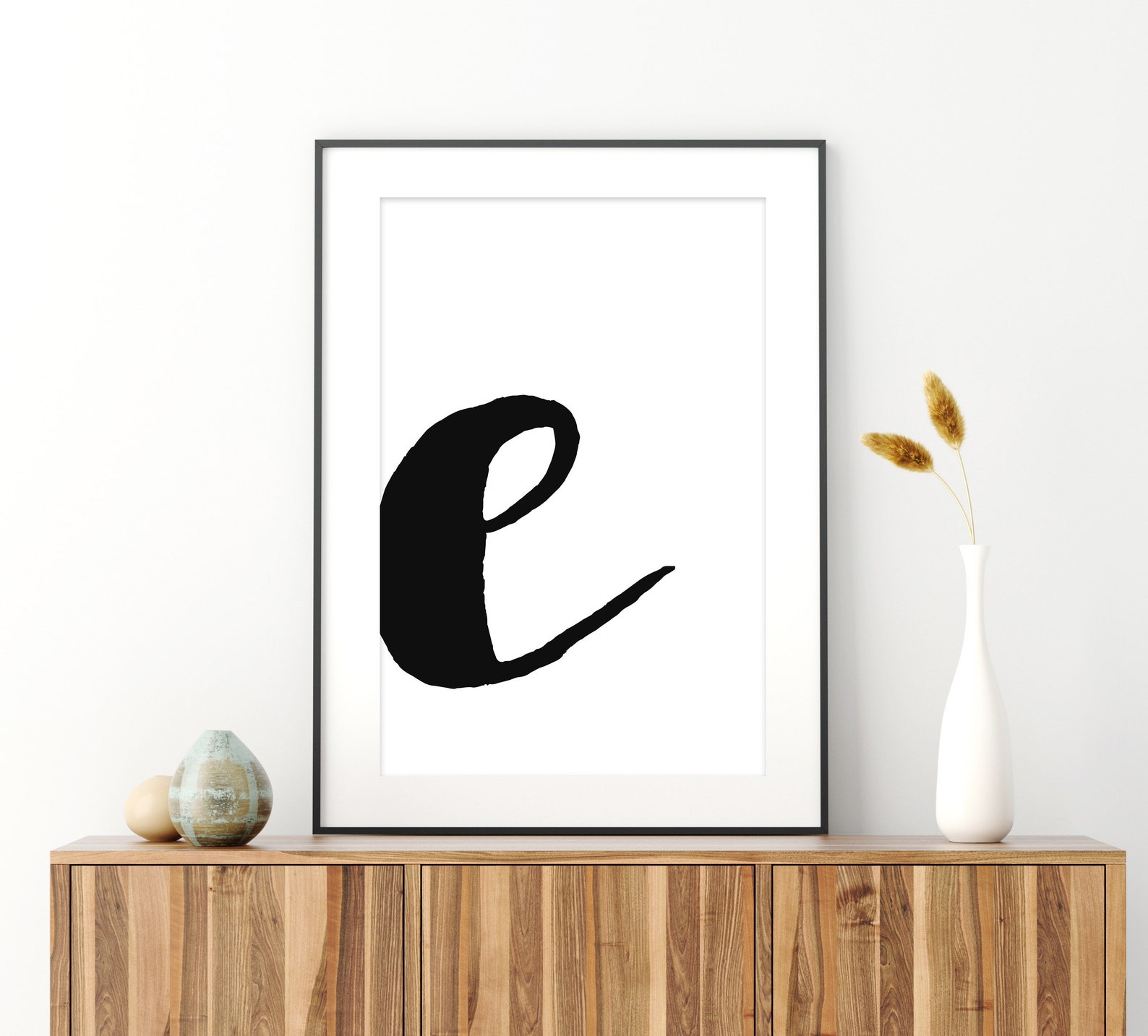 Printable Letter E Letter Art Print E Initial Digital Wall | Etsy