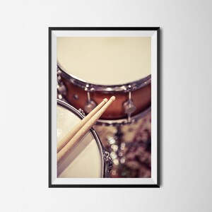 Drum Print, Printable Music Art, Drum Sticks Photography, Gift for ...