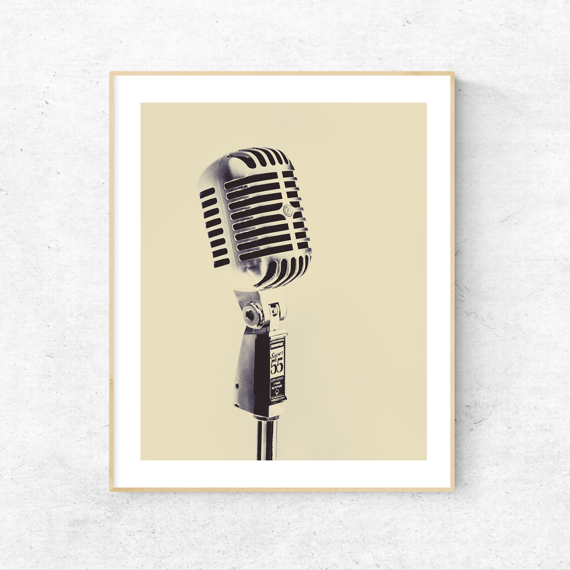 Vintage Microphone Art