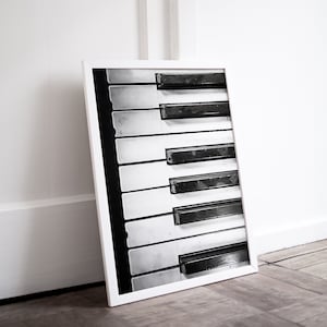 Music Print Set of 3, Printable Music Set, Music Wall Art, Black and ...