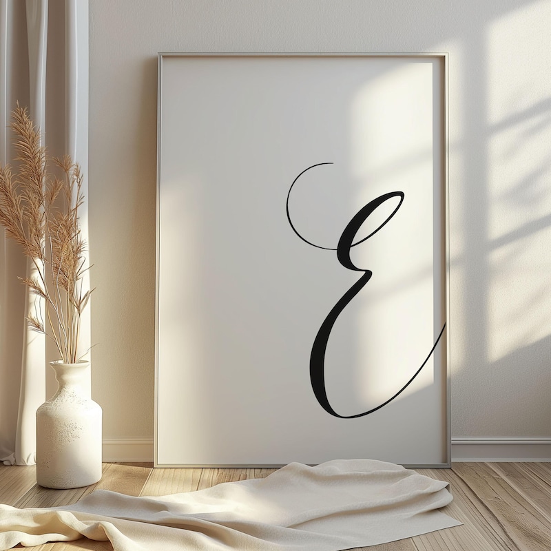 Letter E Wall Art - Etsy