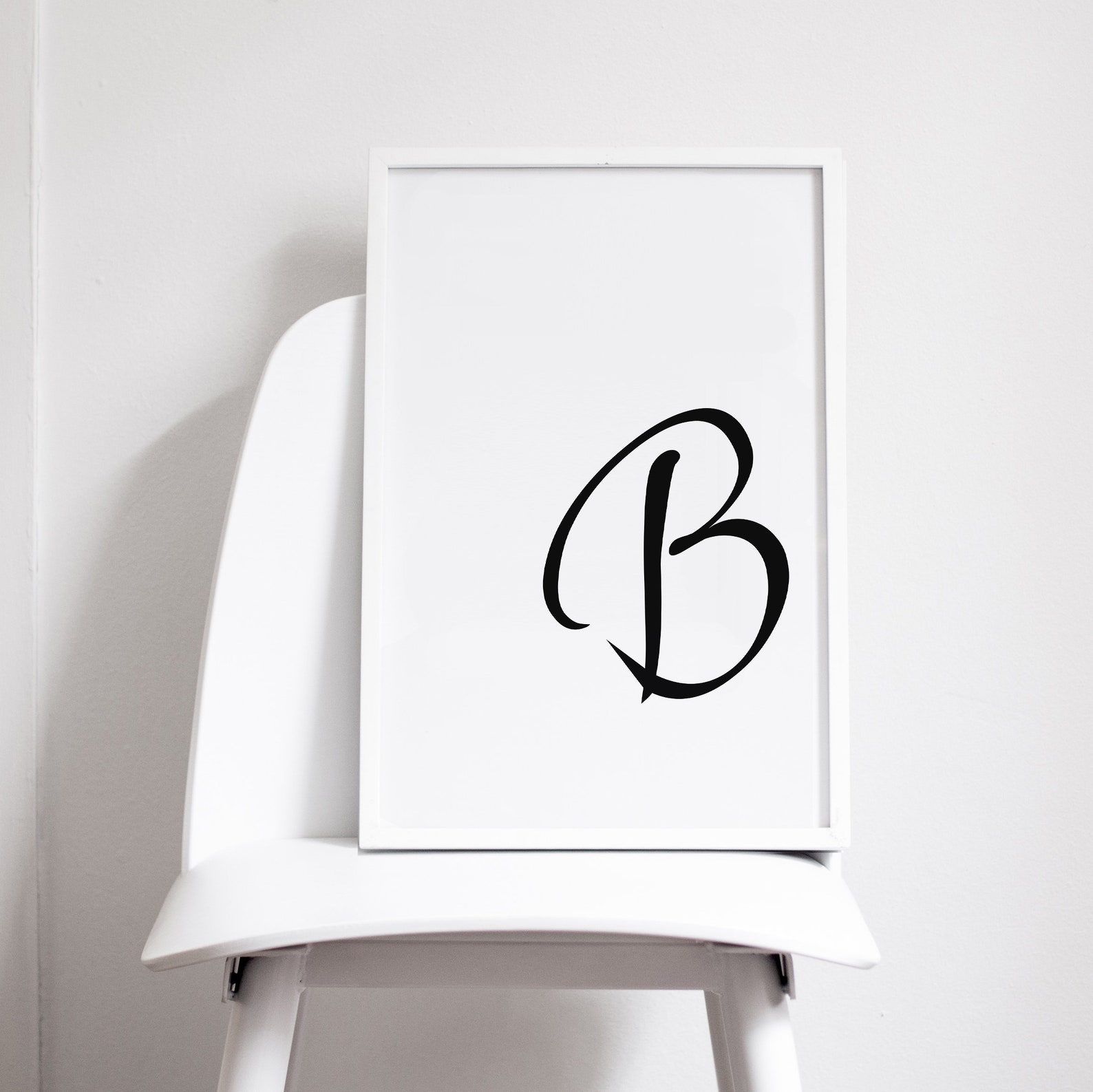 Printable Letter B | Letter Art Print | B Initial Digital Wall Poster ...