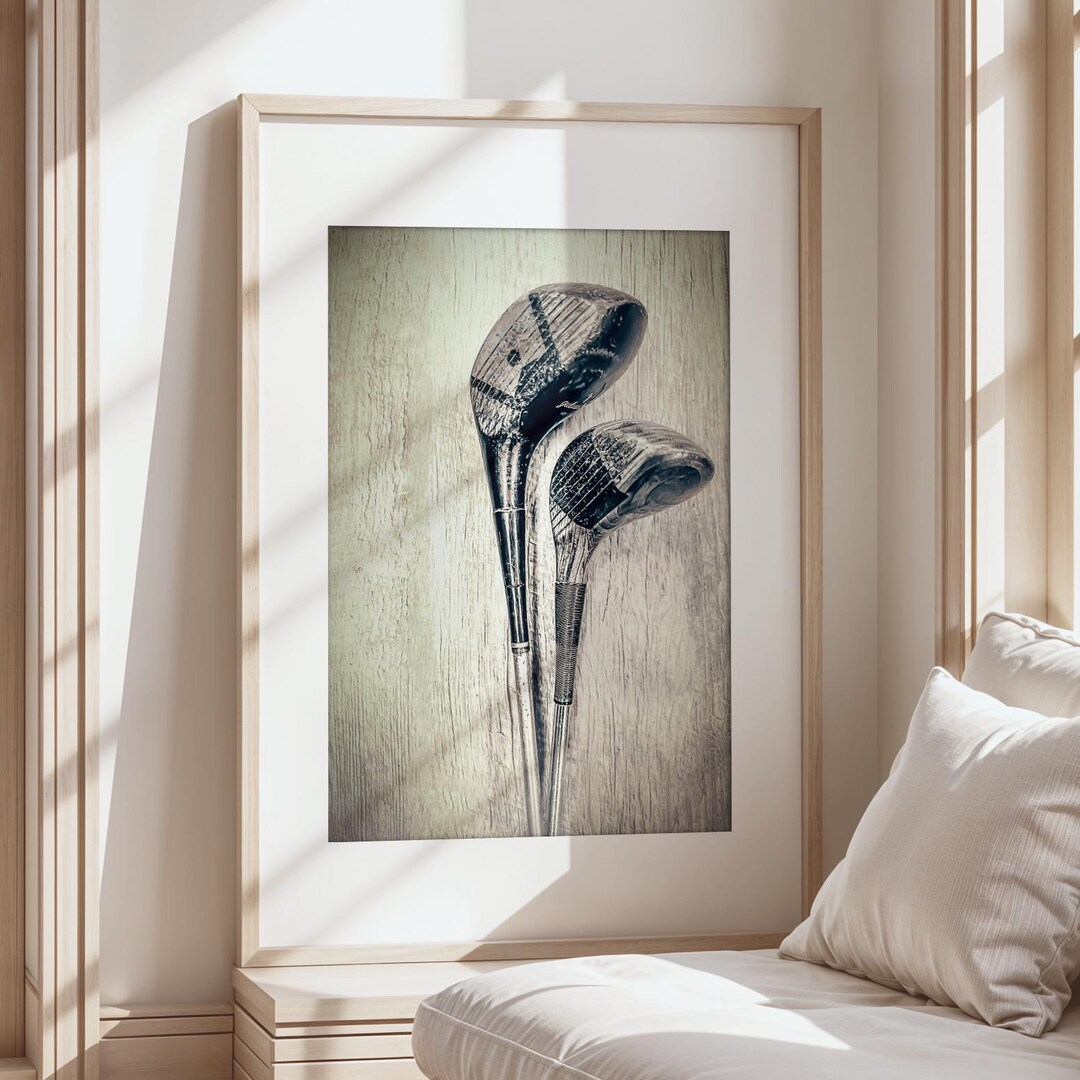 Vintage Golf Club Print, Printable Golf Art, Golf Photography - Digital ...