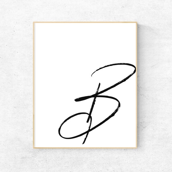 Letter B Poster - Etsy