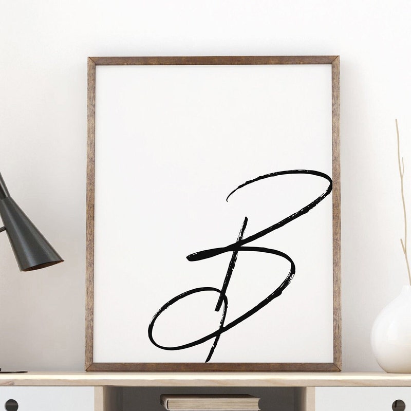 Letter B Poster - Etsy