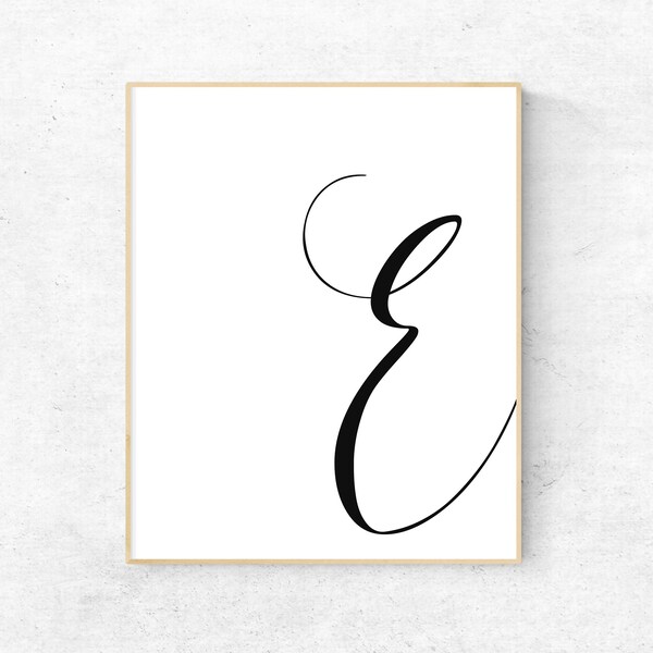 Letter E Wall Art - Etsy
