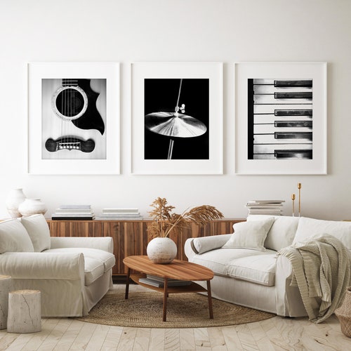 Music Wall Art Set of 3 Music Prints Print Yourself - Etsy