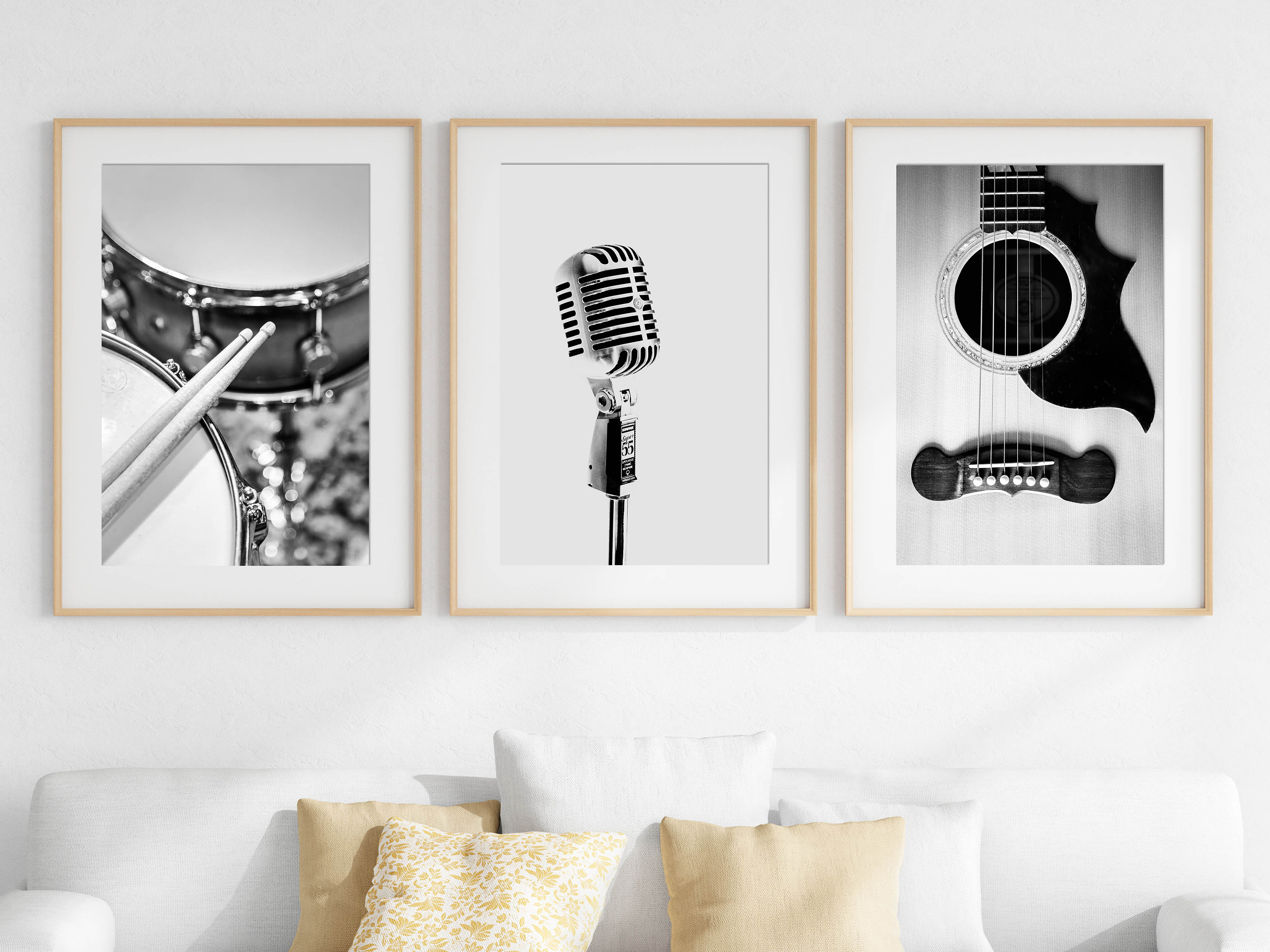 Black And White Music Paintings