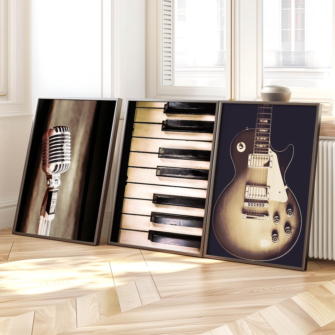 Music Prints | Set of 3, Printable Music Art, Music Photography ...