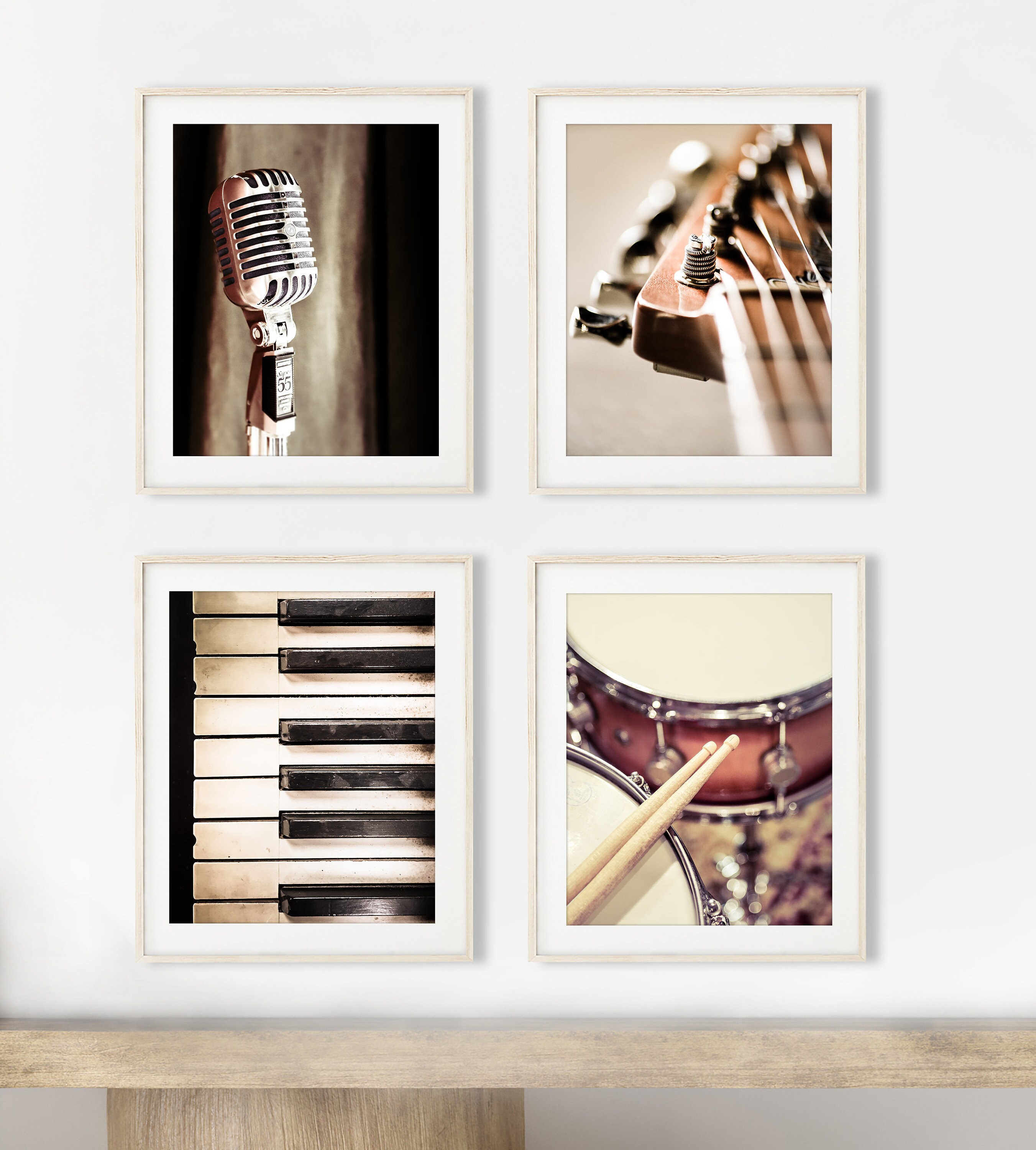 Music Print Set of 4, Printable Music Art, Music Photography ...
