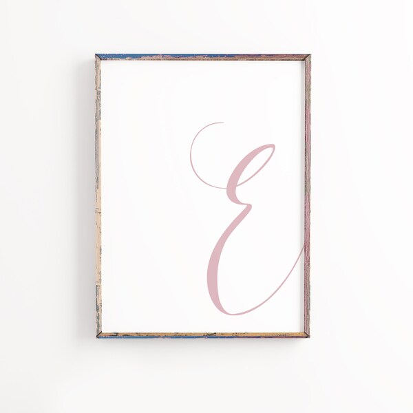 Initial Poster - Etsy