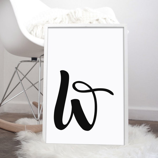 Letter W Monogram - Etsy