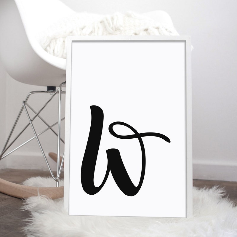 Letter W Monogram - Etsy