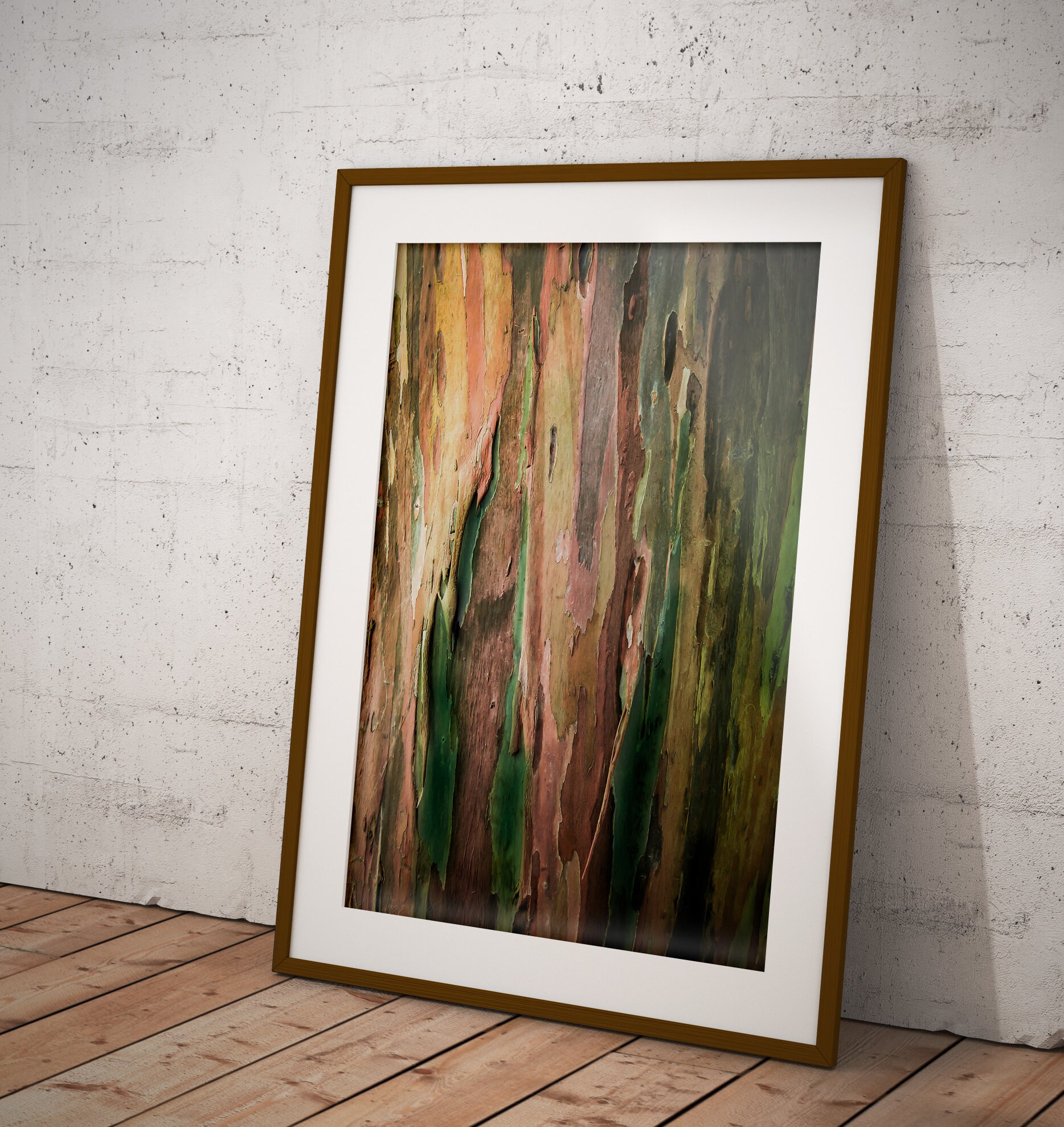 Abstract Tree Print Printable Green Wall Art Gum Tree Bark - Etsy
