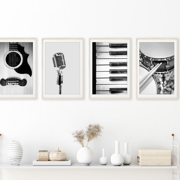 Black and White Music Prints - Etsy