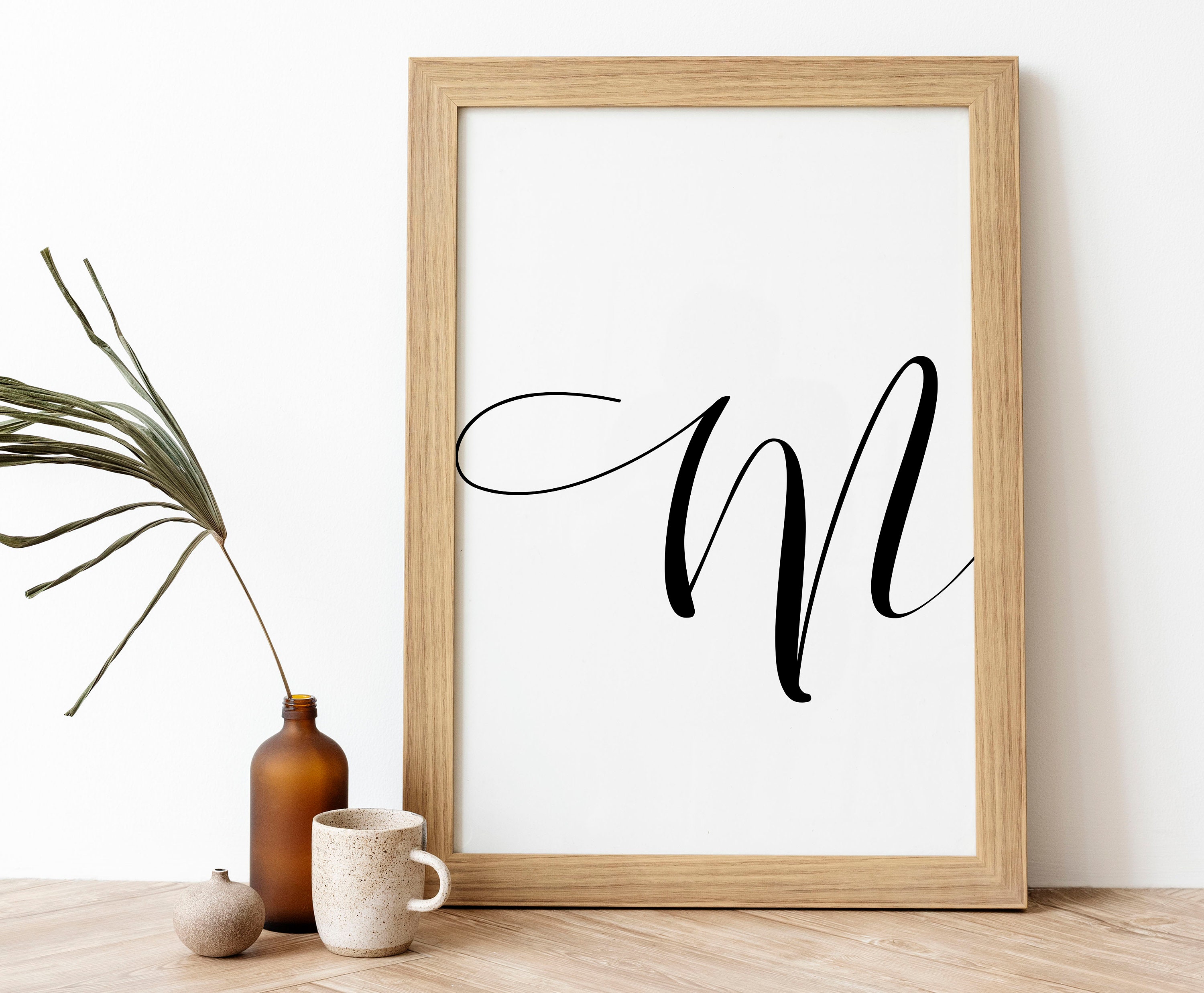 Printable Letter M M Letter Art Print M Initial Digital - Etsy